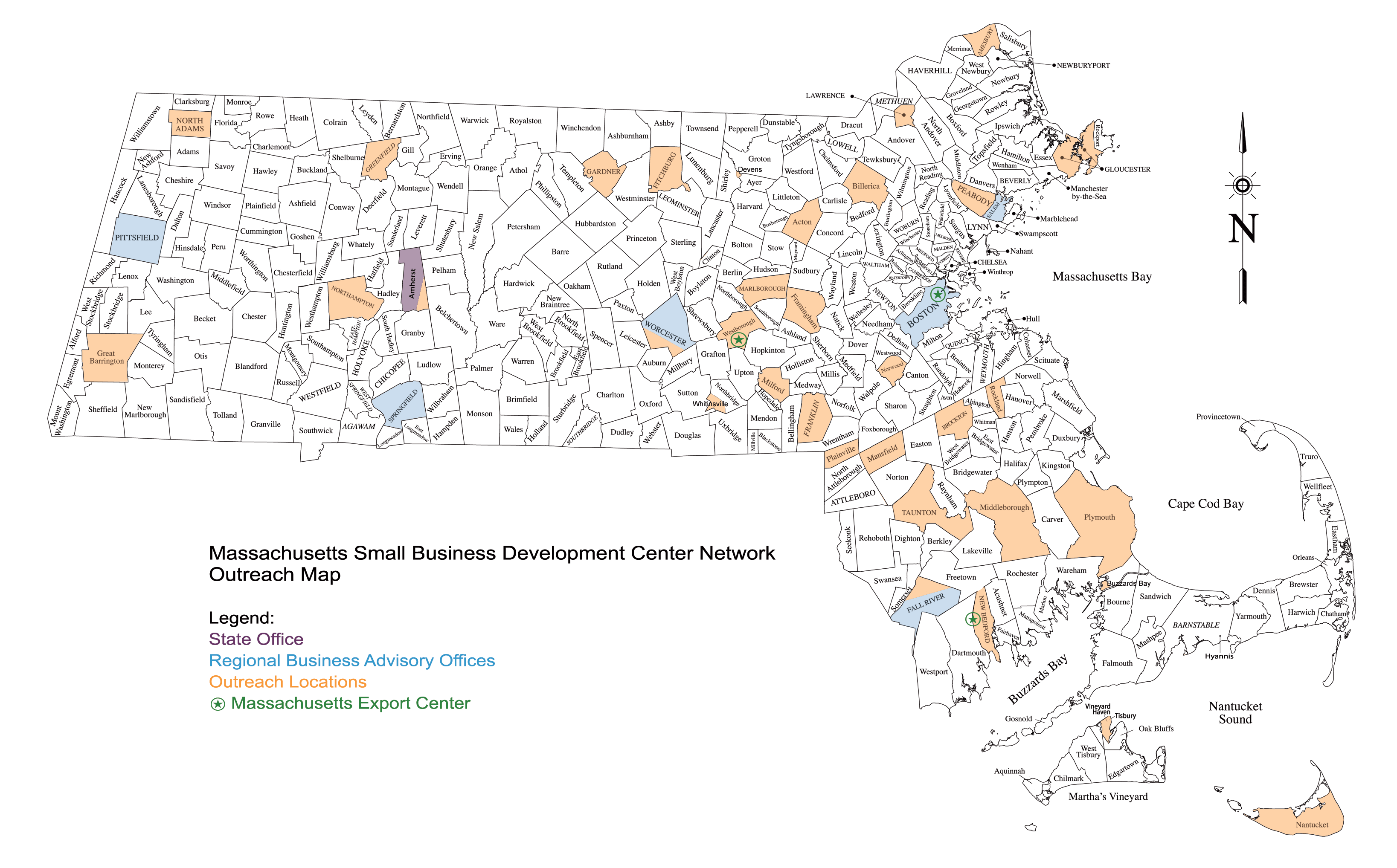 Outreach Sites | MA Small Business Development Center Network | UMass ...