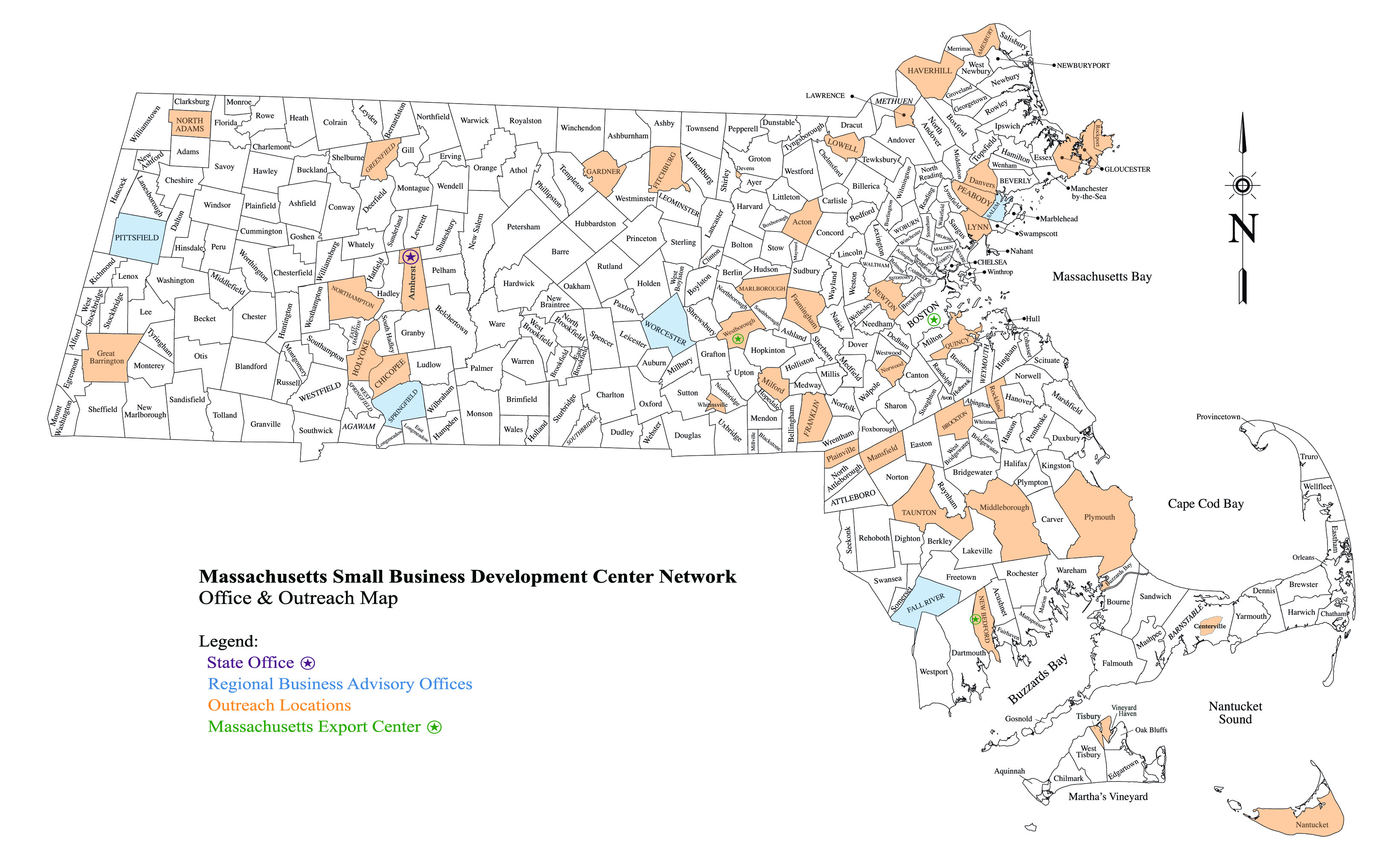 Outreach Sites | MA Small Business Development Center Network | UMass ...